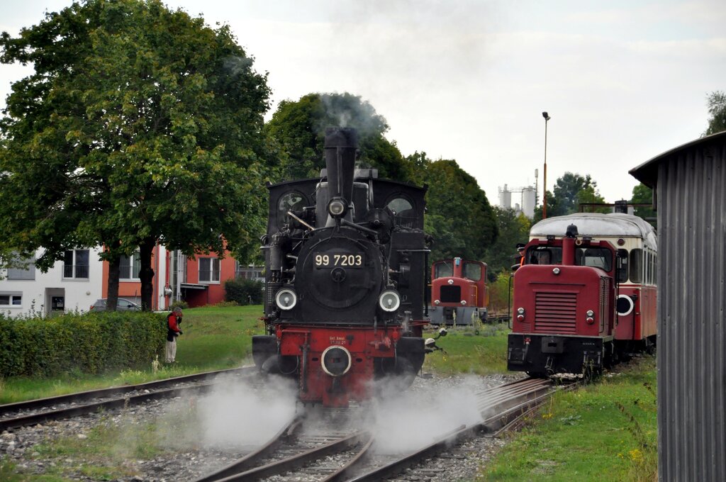 Detailbild Rollbock vom System Langbein, darauf eine Achse eines ...